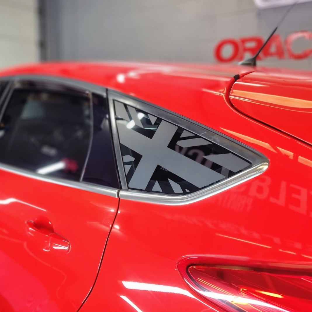 MK3 & 3.5 Focus Union Jack Rear Window Flag Decal Set (Pair ...