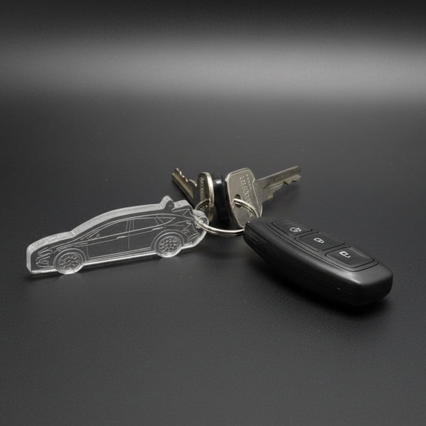 Vehicle Outline Keyring - Laser Cut & Engraved – PrintPeel&Stick Ltd