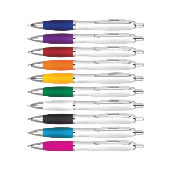 Printed Plastic Curvy Pens – PrintPeel&Stick Ltd