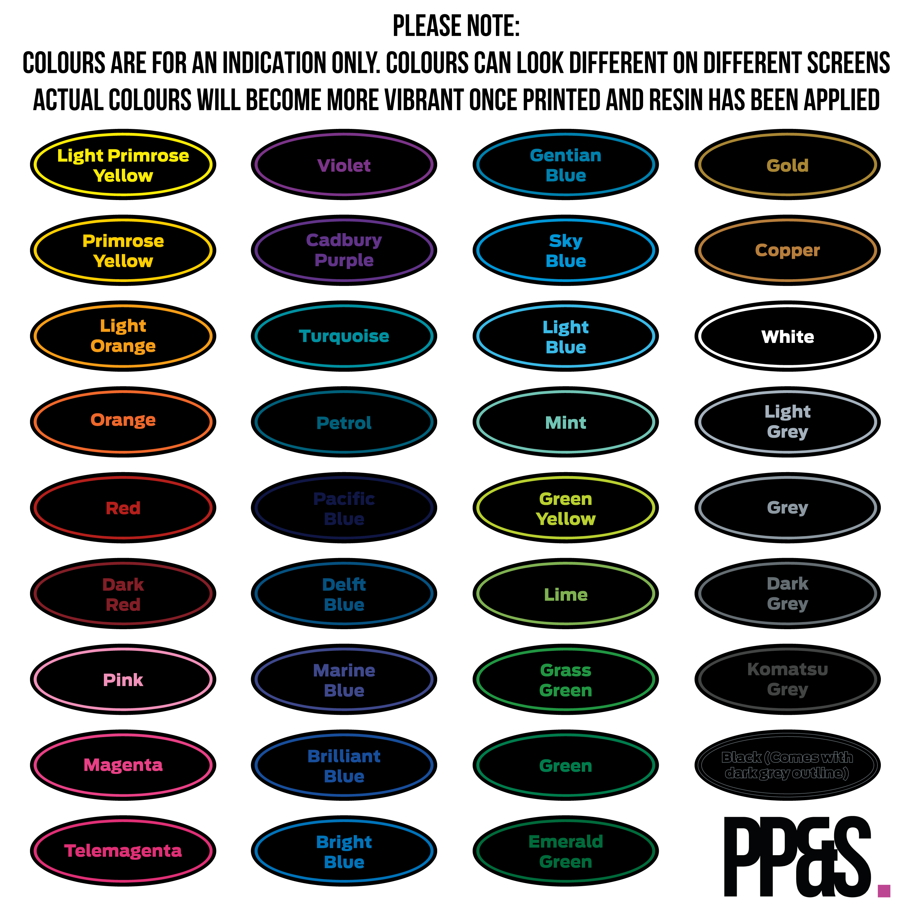 Ford Oval Gel Overlays – PrintPeel&Stick Ltd