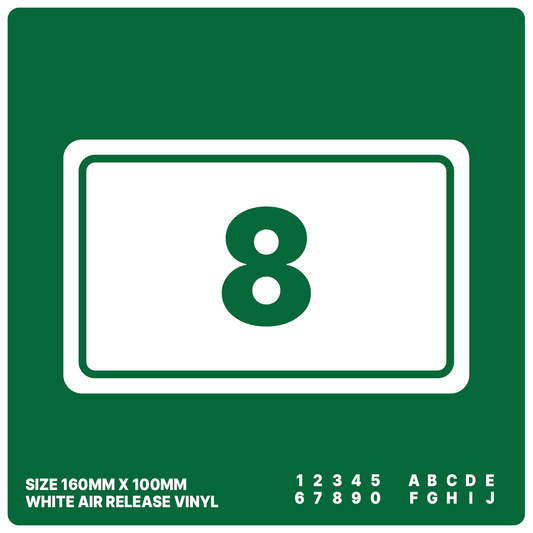 Bin Number Decals – PrintPeel&Stick Ltd