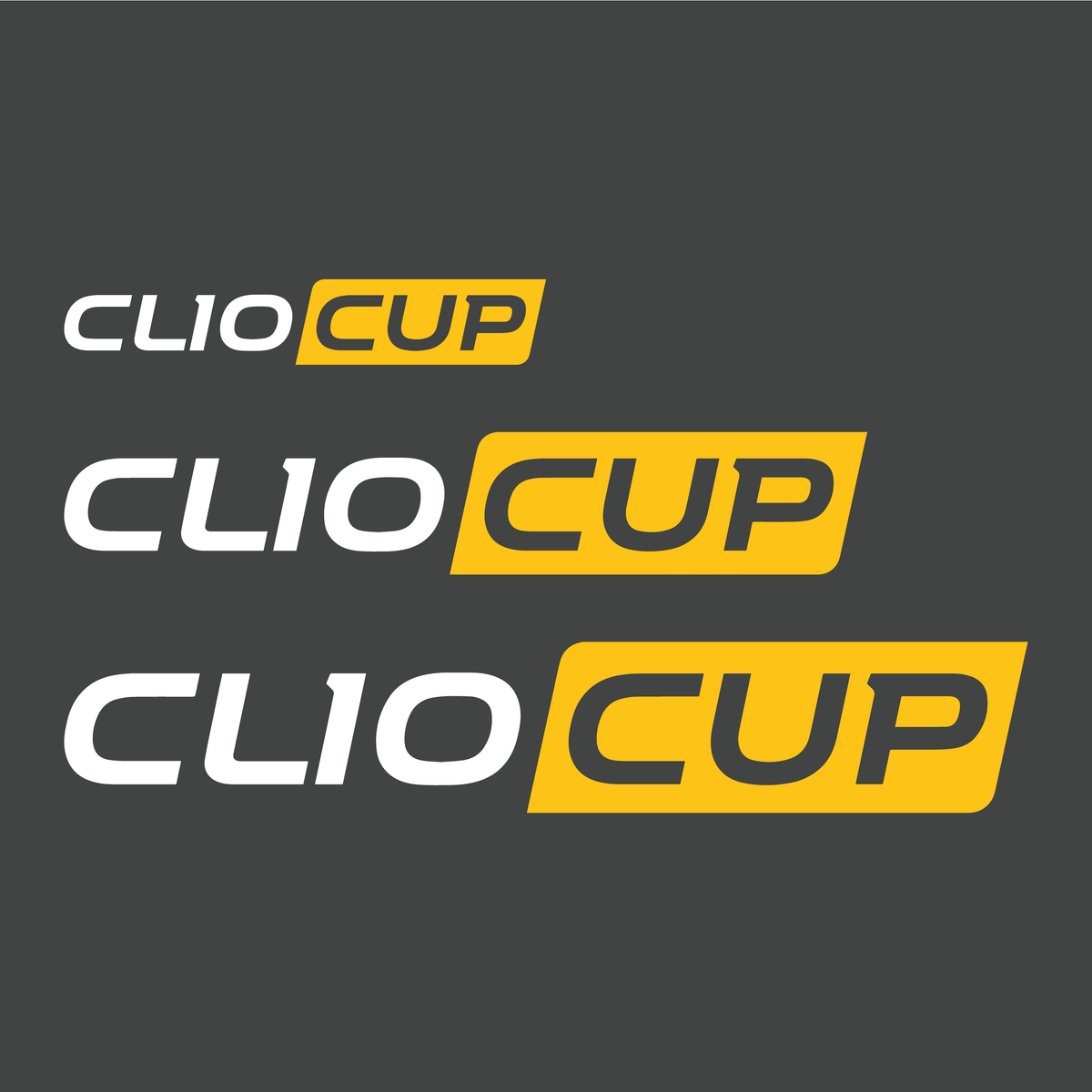 Renault "Clio CUP" logo decal – PrintPeel&Stick Ltd