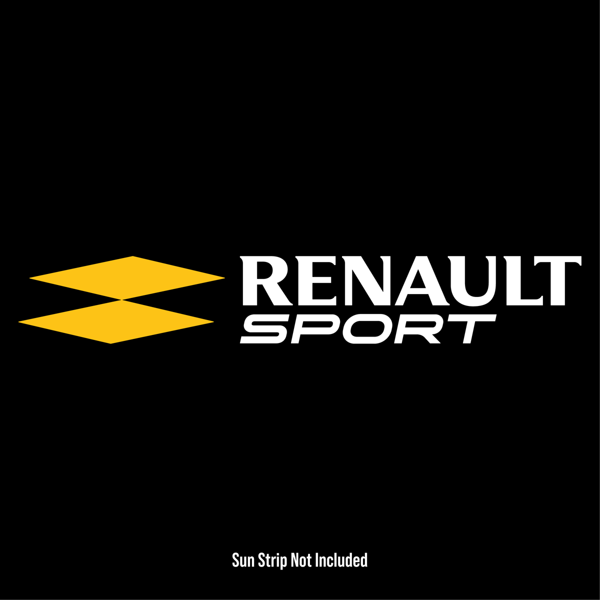 Renault Sport Sun Strip Text – PrintPeel&Stick Ltd