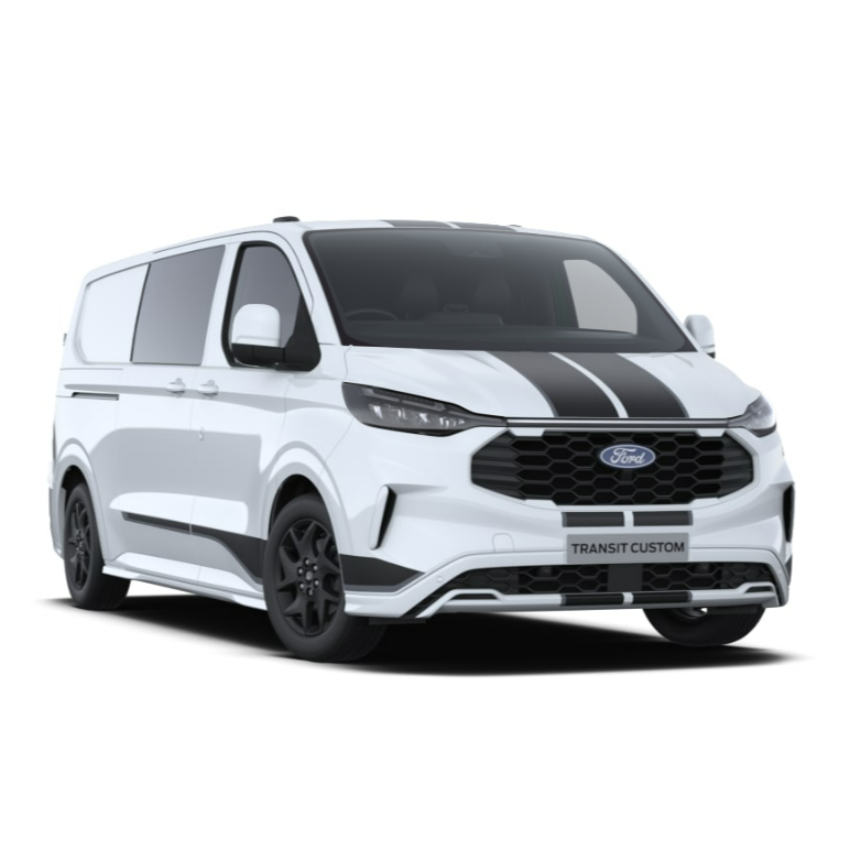"Oval" Ford Gel Badge Overlays - Mk9 Transit Custom (WITH REAR BARN DO ...
