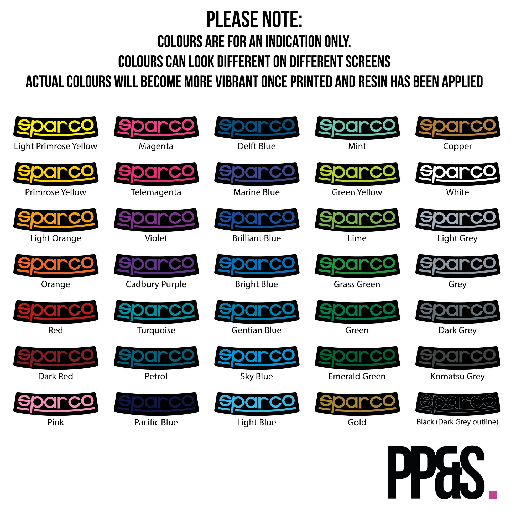 Sparco Alloy Wheel Curved Gel Badge (set of 4) – PrintPeel&Stick Ltd