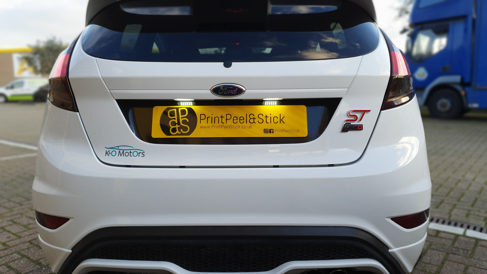 Fiesta Mk7 & 7.5 Rear Licence Plate vinyl Decal – PrintPeel&Stick Ltd