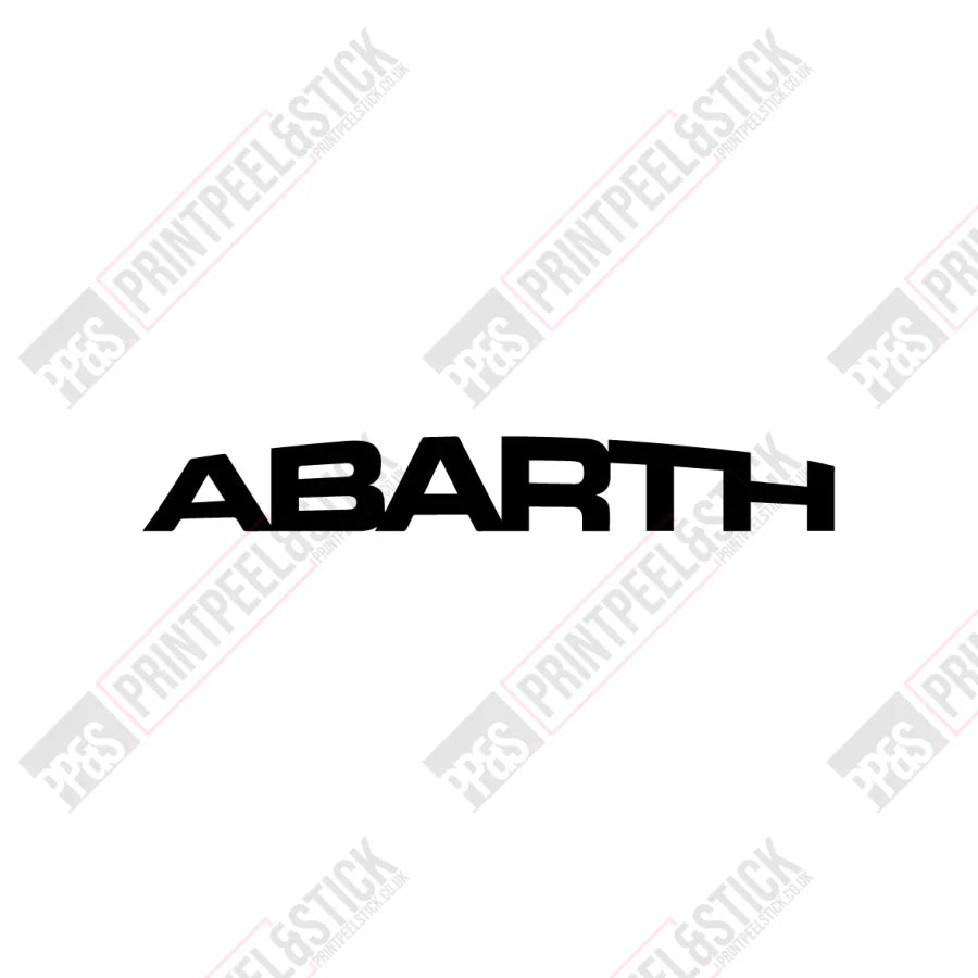 Abarth Logo Sunstrip Text – PrintPeel&Stick Ltd
