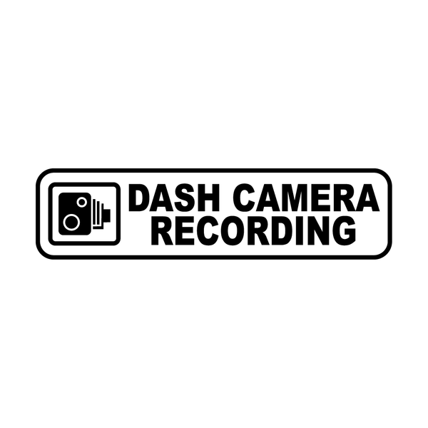 Dash Camera Recording Sticker – PrintPeel&Stick Ltd